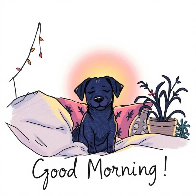 30+ Cute Good Morning Pictures With Dogs