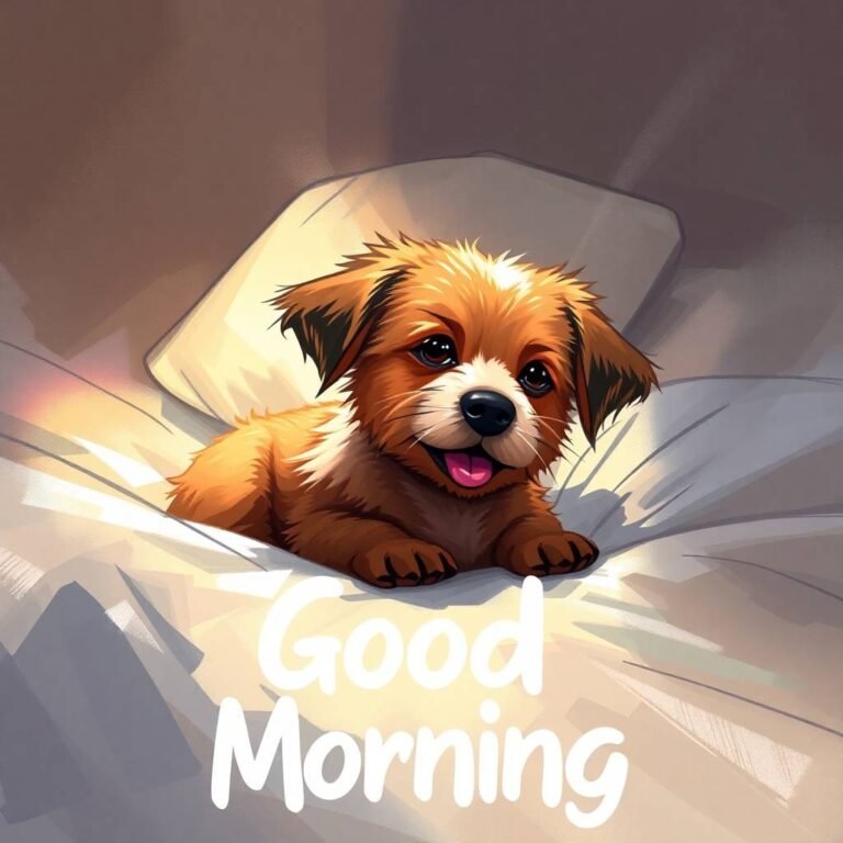 30+ Cute Good Morning Pictures With Dogs