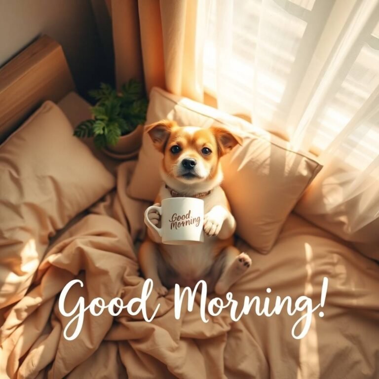 30+ Cute Good Morning Pictures With Dogs