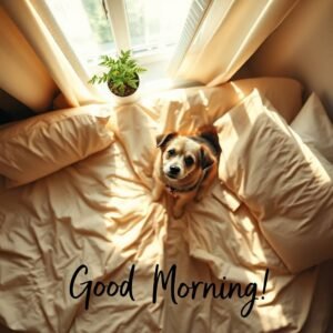 30+ Cute Good Morning Pictures With Dogs
