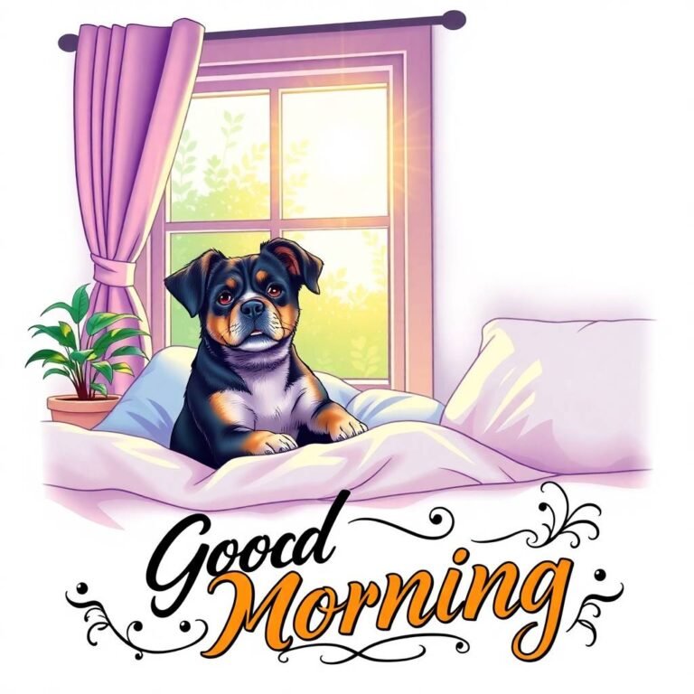 30+ Cute Good Morning Pictures With Dogs