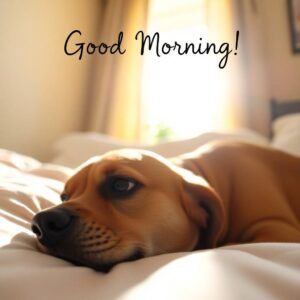 30+ Cute Good Morning Pictures With Dogs