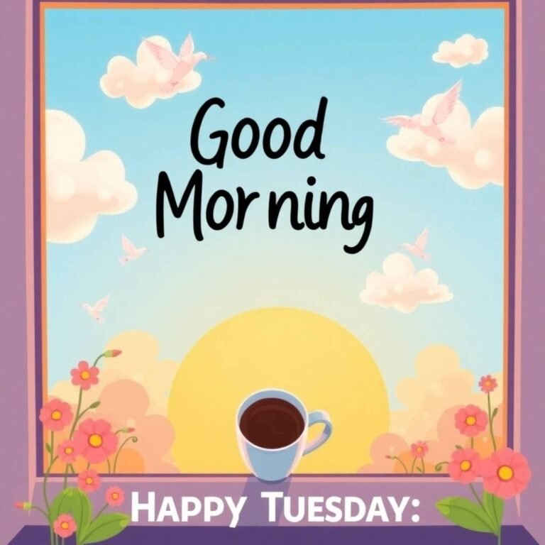 Bright & Positive Good Morning Tuesday Images