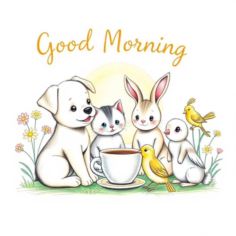 Good Morning With Animals Images To Share