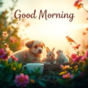 Good Morning With Animals Images To Share