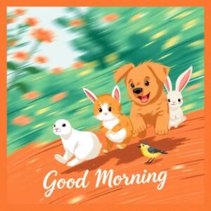 Good Morning With Animals Images To Share