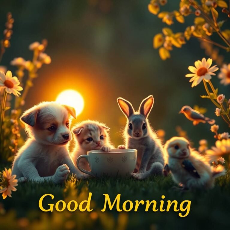 Good Morning With Animals Images To Share