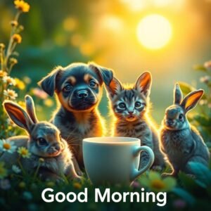 Good Morning With Animals Images To Share