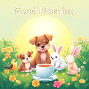 Good Morning With Animals Images To Share
