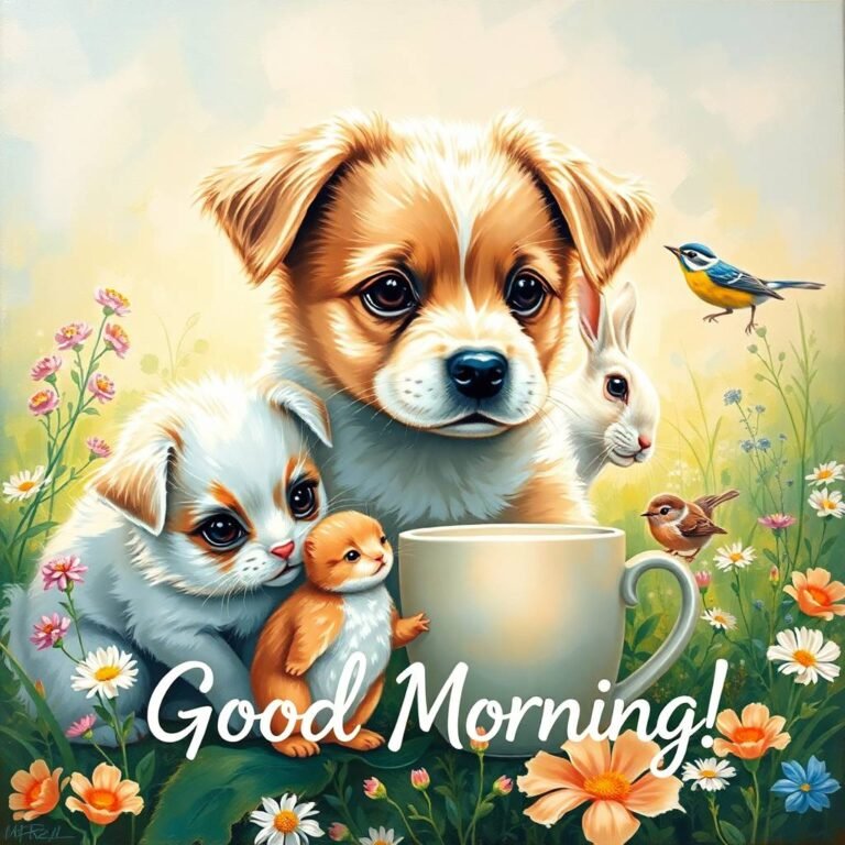 Good Morning With Animals Images To Share