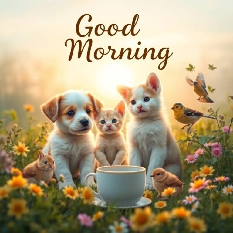 Good Morning With Animals Images To Share