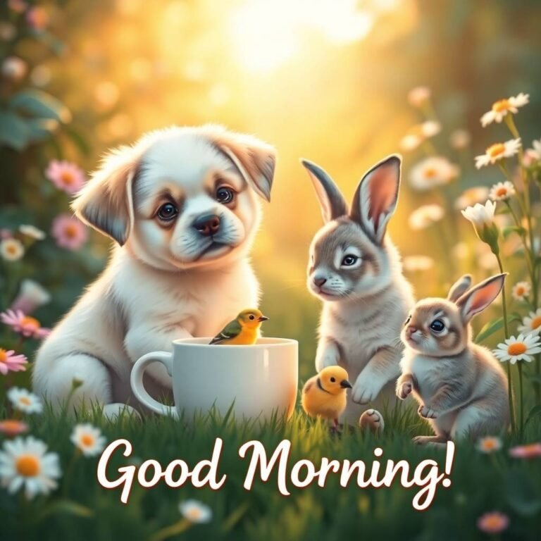 Good Morning With Animals Images To Share