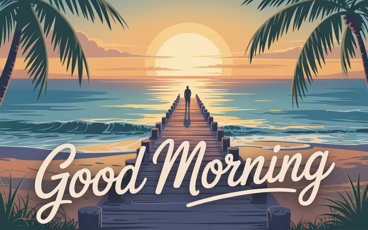 Good Morning Beach Images HD & Quotes