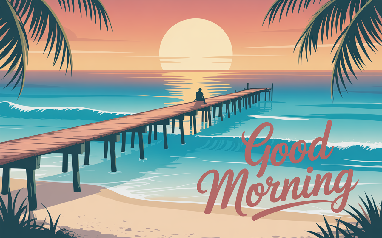 Good Morning Beach Images HD & Quotes