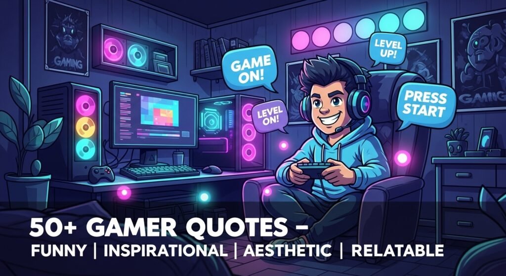 🎮 50+ Gamer Quotes: Funny, Inspirational, Aesthetic & Relatable For ...